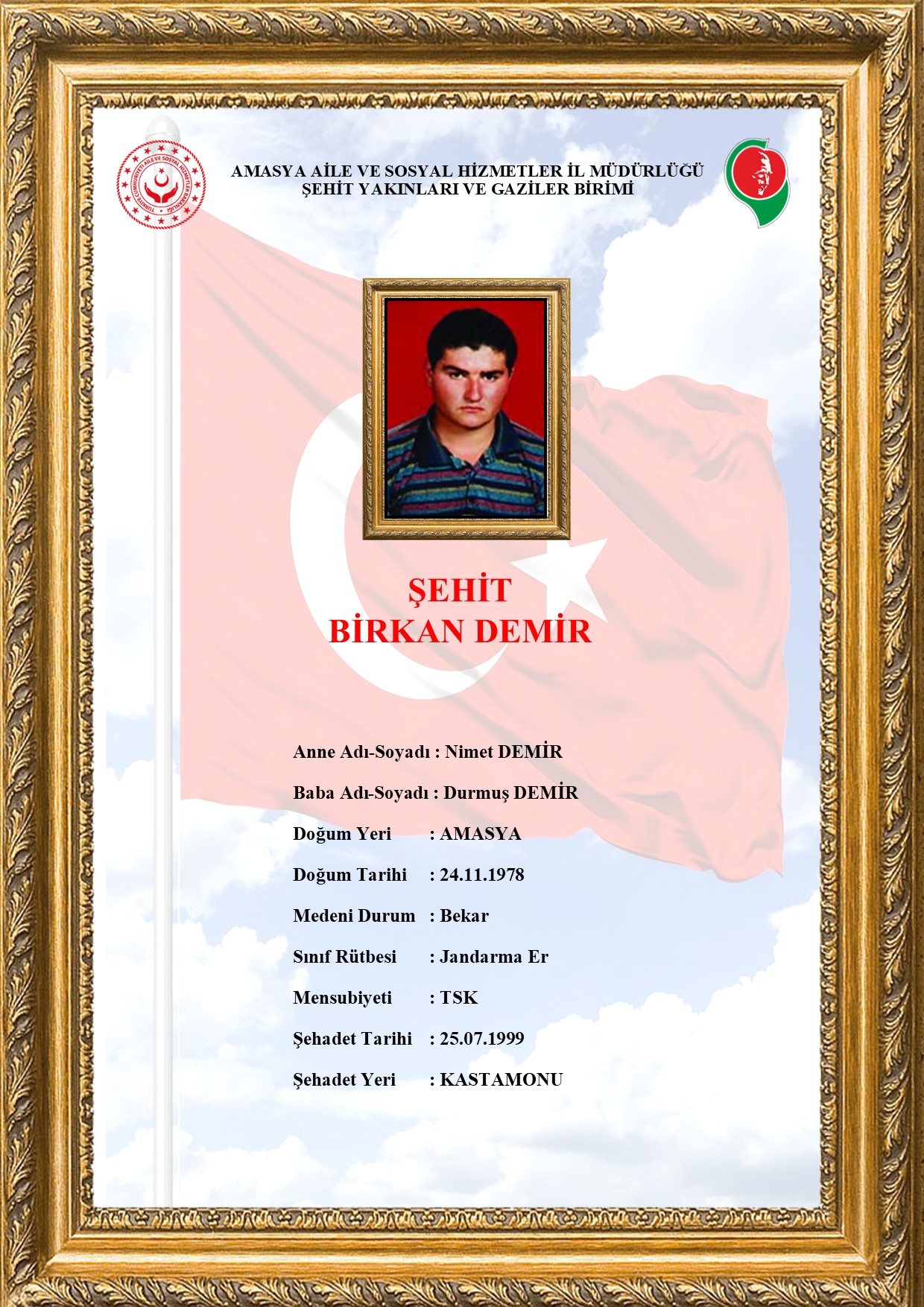 Amasya Aile ve Sosyal Hizmetler İl Müdürlüğü | Birkan DEMİR