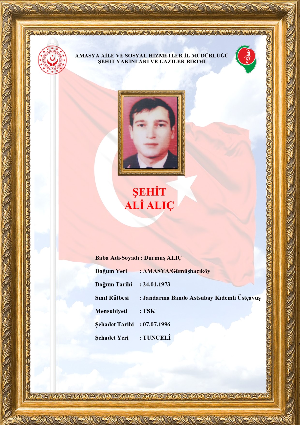 Amasya Aile ve Sosyal Hizmetler İl Müdürlüğü | Ali ALIÇ